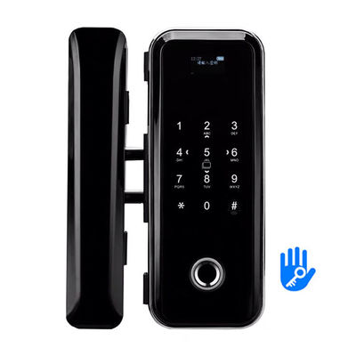 6V Smart Sliding Glass Door Lock Sliver Digital Door Lock Waterproof