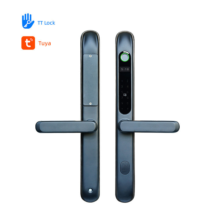 Stainless Steel TTlock Smart Lock Aluminium Door Sliding Lock For Slim Door