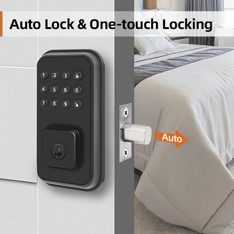 Cylinder Smart Deadbolt Door Lock Interior Keypad FCC Easy Installation Cylinder Smart Deadbolt Door Lock Interior Keypad FCC Easy Installation