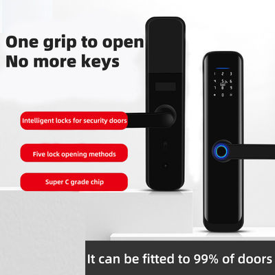 50mm Fingerprint Smart Door Locks Digital Password With Semiconductor ...