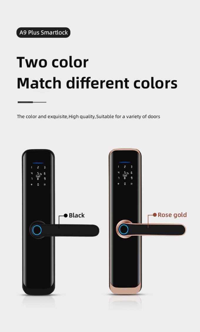 50mm Fingerprint Smart Door Locks Digital Password With Semiconductor ...